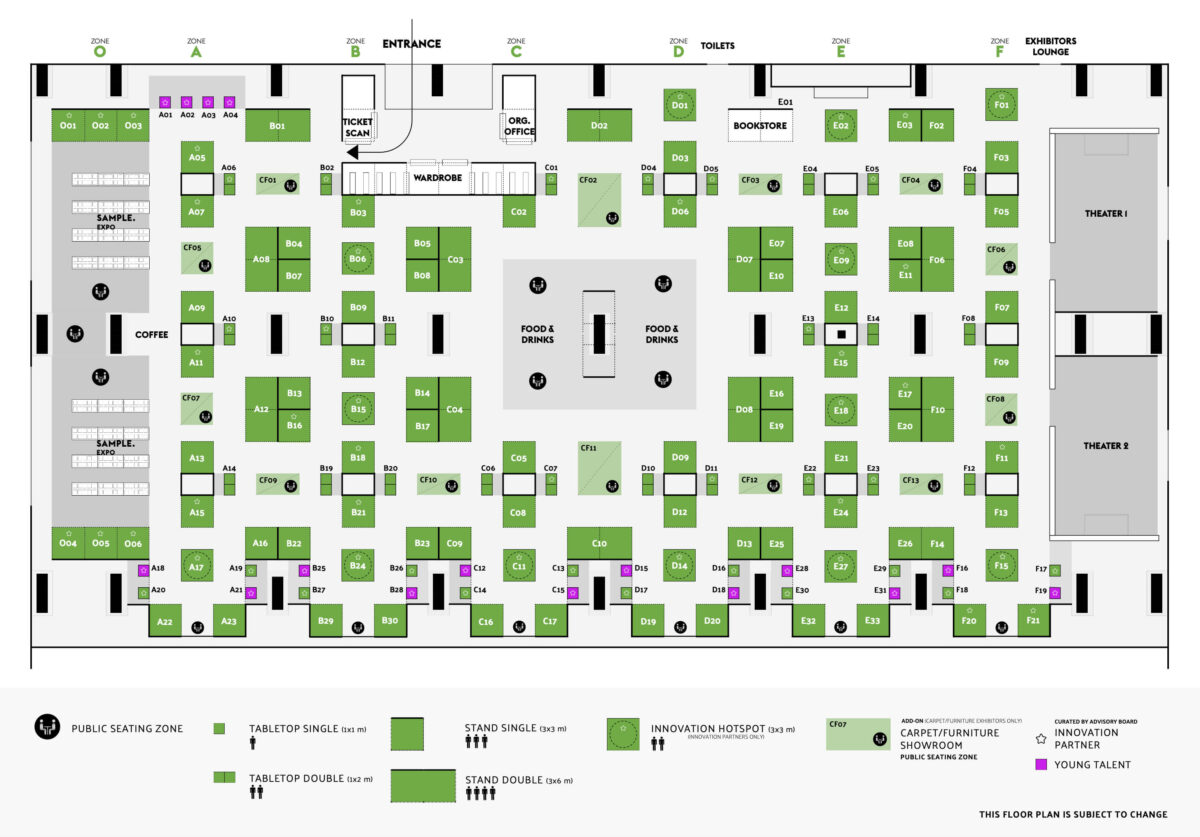 Floor plan & Exhibitors